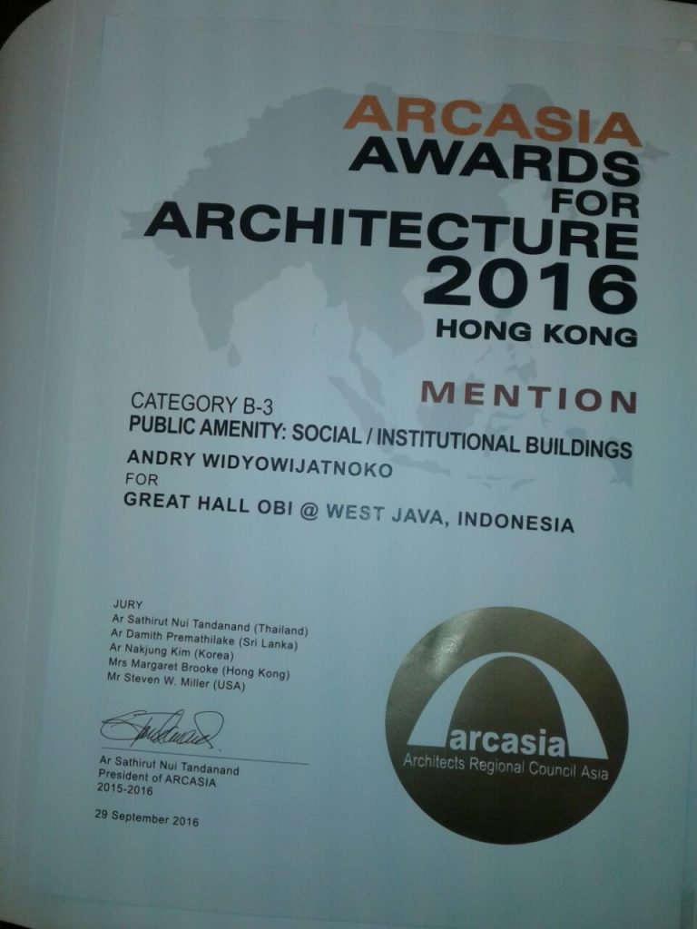 Arcasia Award 2016 – Andry Widyowijatnoko – Program Studi Arsitektur ...